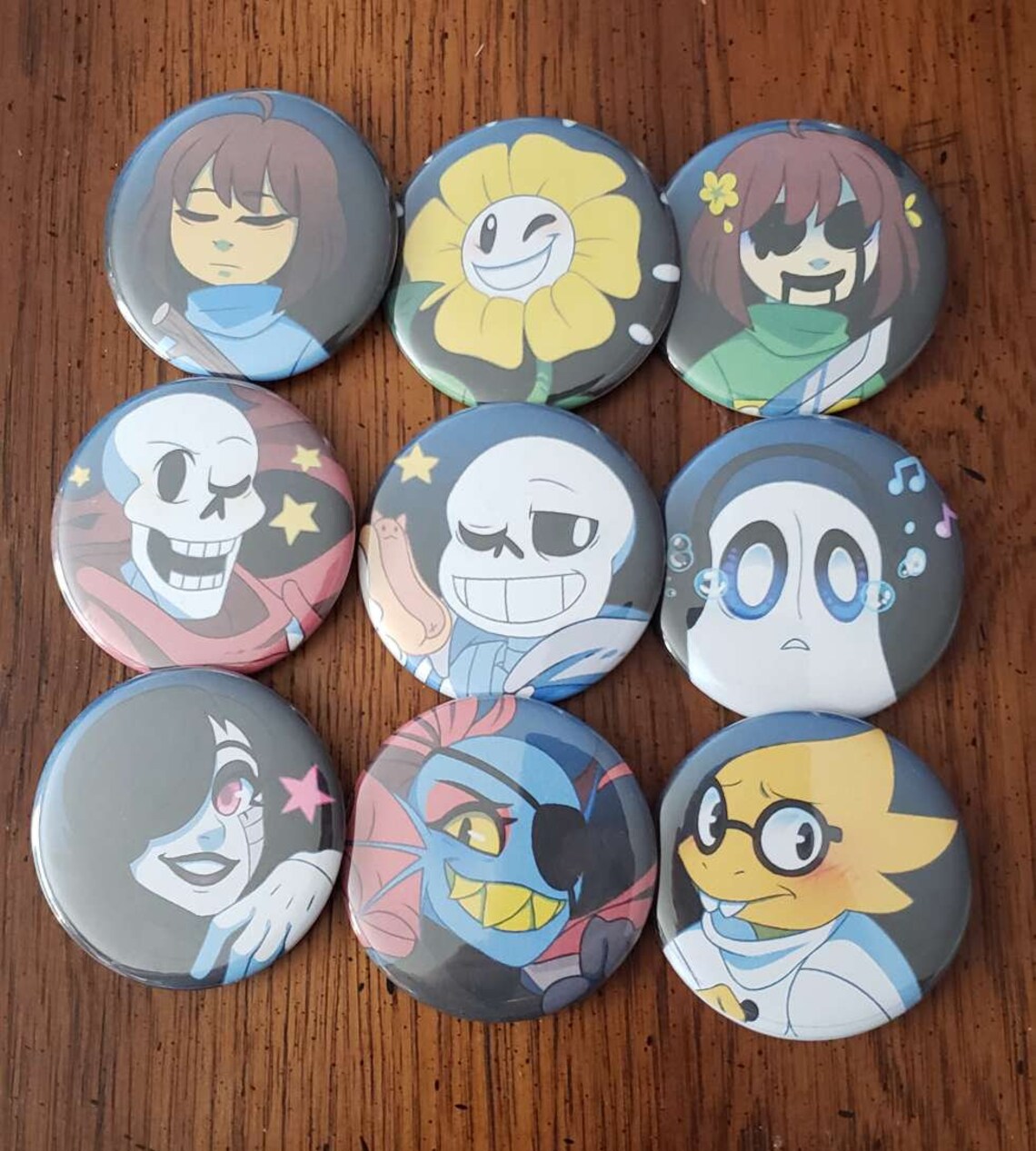 Undertale Button Set | Etsy