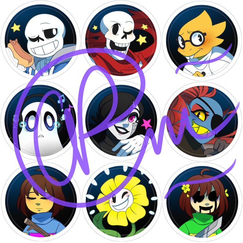 Undertale Button Set - Etsy