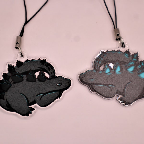 Godzilla Charm - Etsy