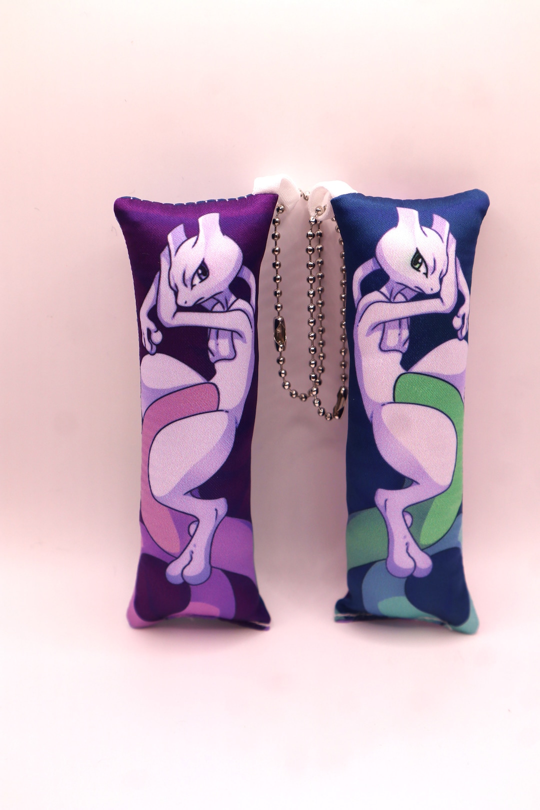 Mewtwo (pokemon) Mini Dakimakura/ Pillow Keychain - Etsy