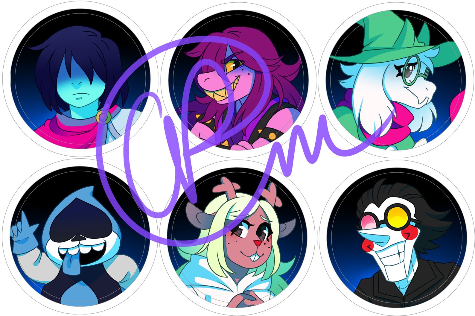 Deltarune Button Set | Etsy