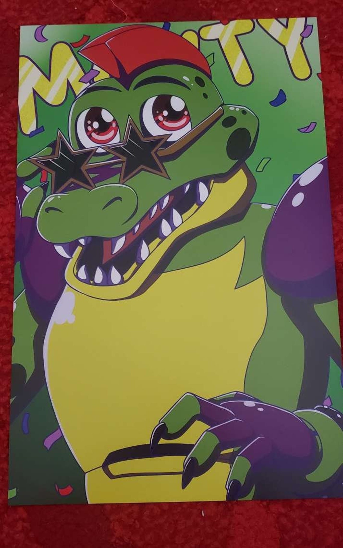 Monty five Nights at Freddys: Security Breach Art Print - Etsy Australia