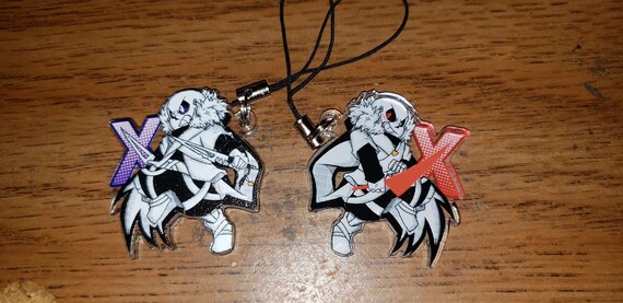 Xtale Crosssans xtale/undertale AU Charm - Etsy