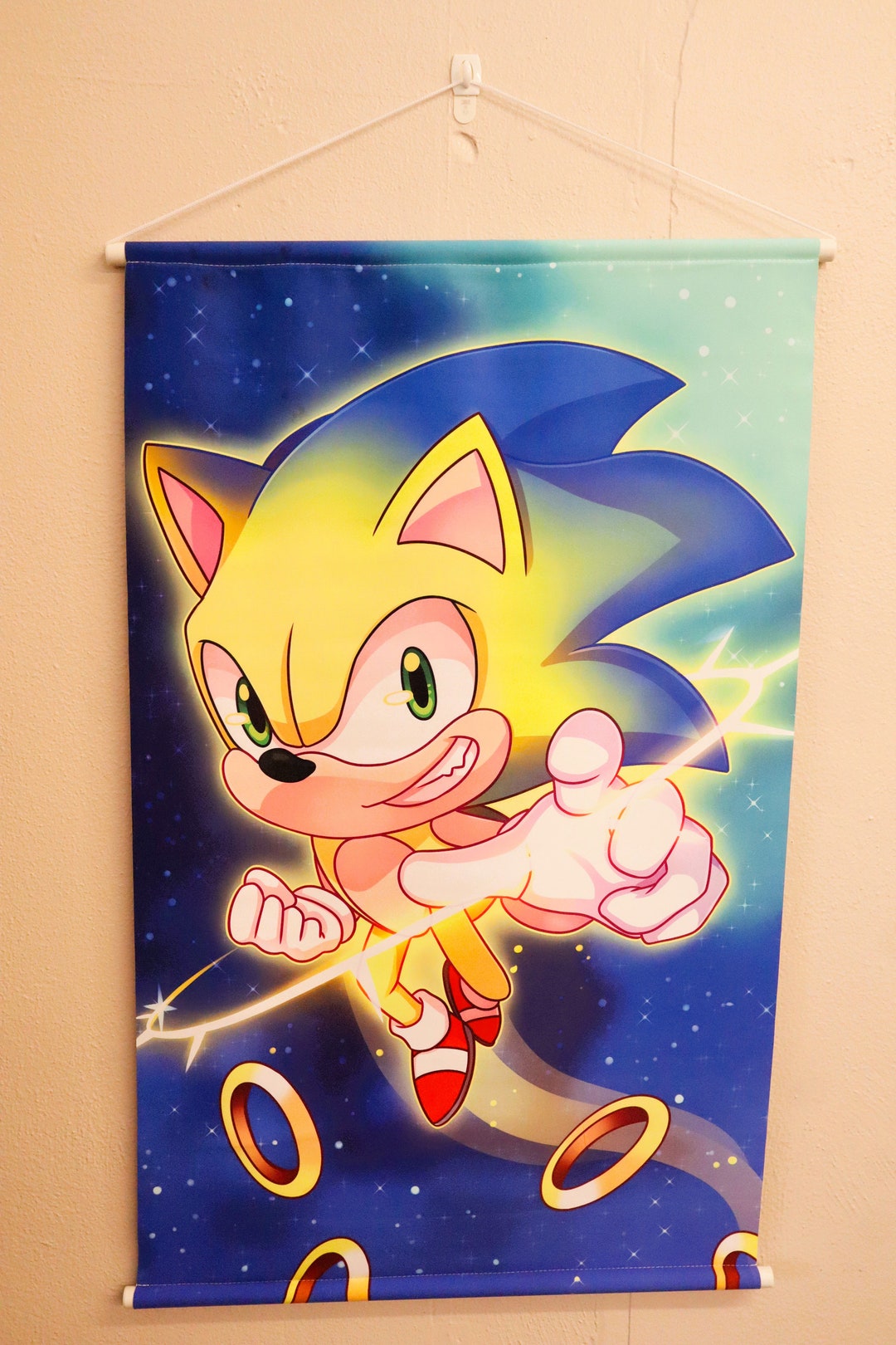 Sonic the Hedgehog Wall Scroll - Etsy