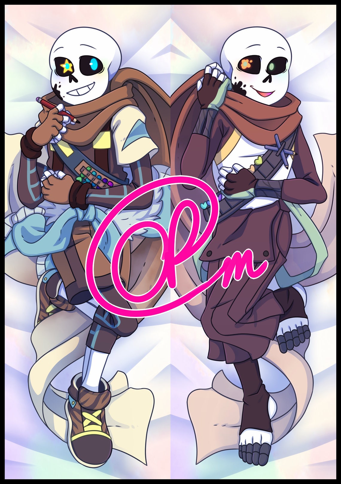 Inksans comyet/undertale AU Dakimakura/body Pillowcase - Etsy