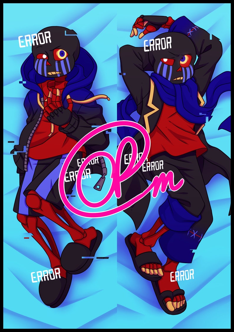 Errorsans ask Error/undertale AU Dakimakura/body Pillowcase - Etsy Errorsans ask Error/undertale AU Dakimakura/body Pillowcase - Etsy