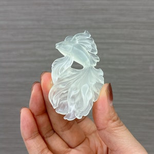 Betta Fish Pendant, Betta Fish Jade Necklace, Siamese Fighting Fish ...