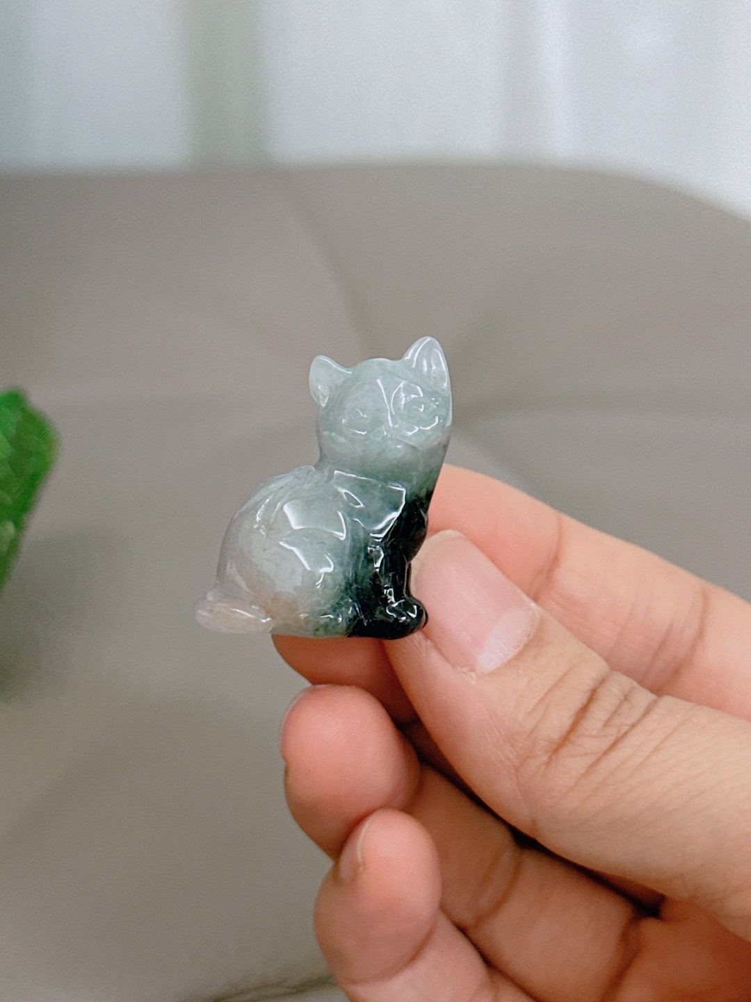 Kitten Jadeite Pendant, Jade Cat Pendant, Jewellery for Animal Lovers ...