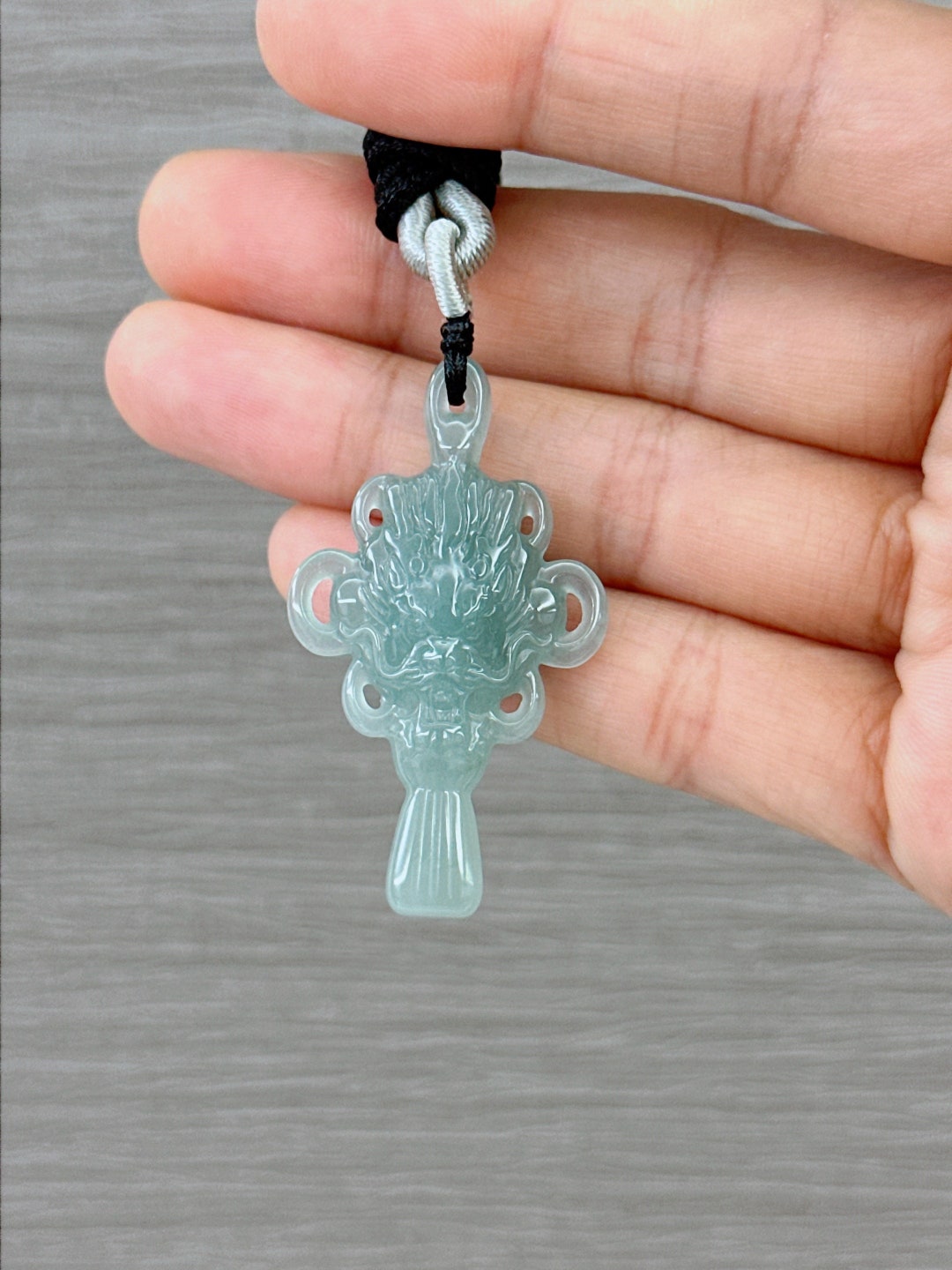 Chinese Knot Jadeite Pendant, Jade Dragon Chinese Knot Necklace ...