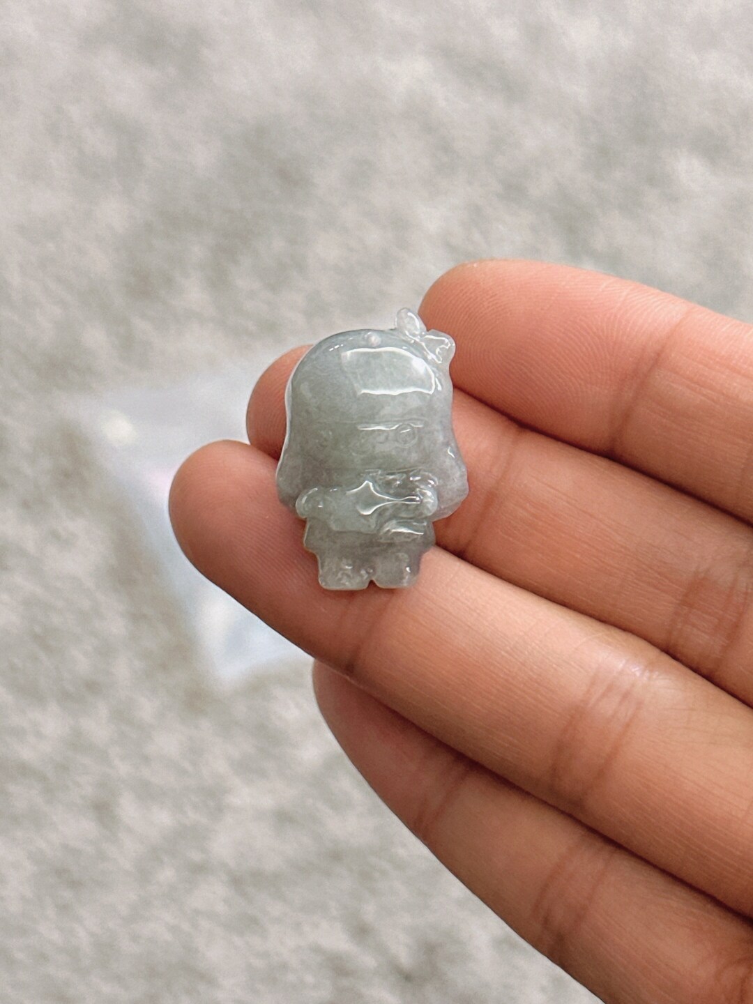 Little Twin Stars Lala Jadeite Pendant, Takara Tomy Sanrio, Carved Jade ...