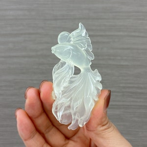 Betta Fish Pendant, Betta Fish Jade Necklace, Siamese Fighting Fish ...