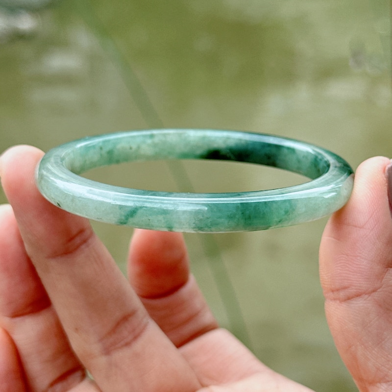 Jade Bangle - Etsy