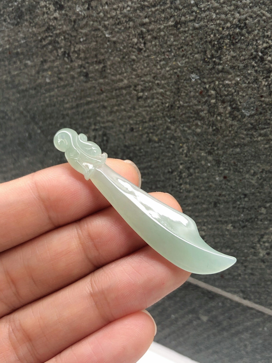 Chinese Sword Machete Jade Pendant Jadeite Jade - Etsy