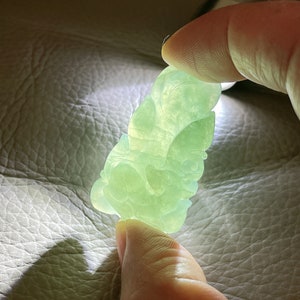 Fox Jadeite Necklace Nine-tailed Fox Jadeite Jade Pendant - Etsy