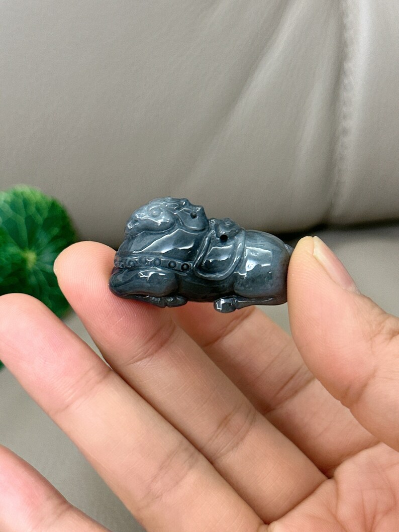 Tang Dynasty Horse Jadeite Pendant: Hand Carved Burmese A Grade Jade - Etsy