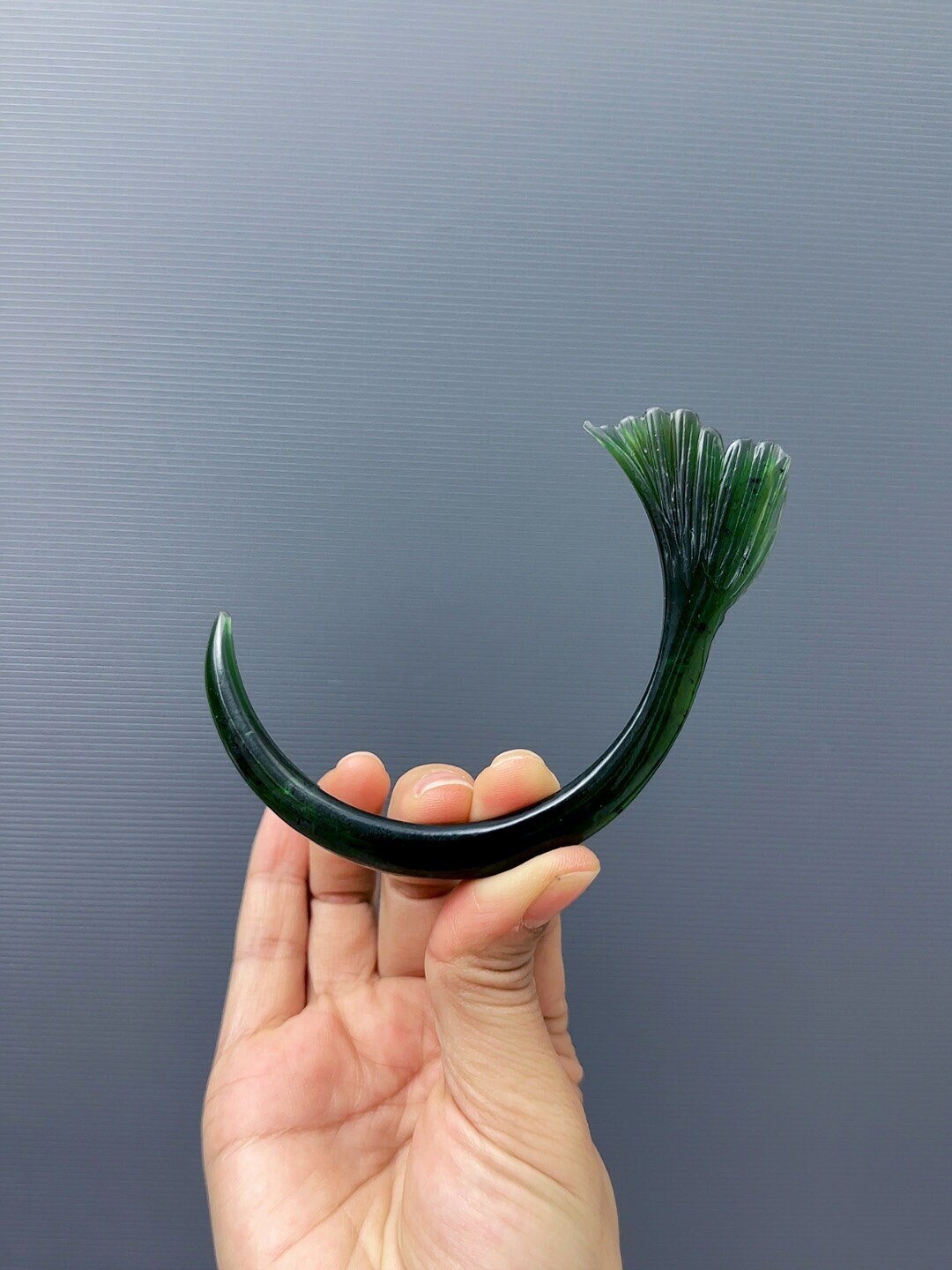 Fish Tail Hairpin, Small Size, Fish Tail Hair Stick, Xiu Jade Hairpin ...