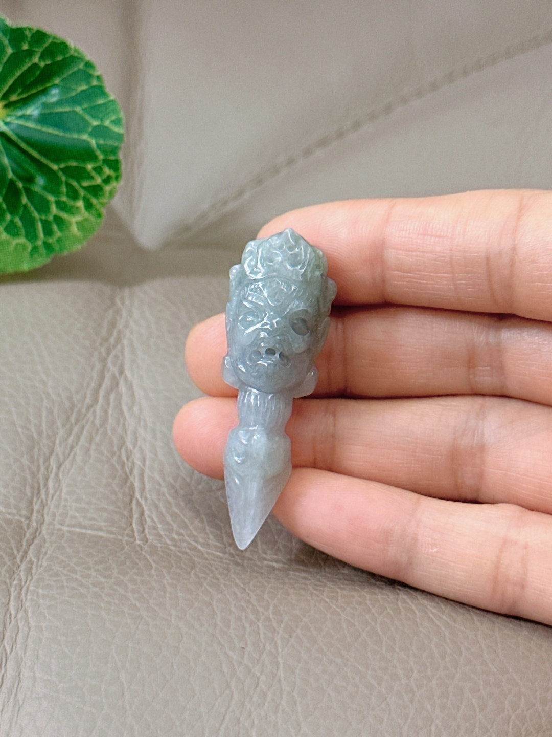 Demon Subduing Pestle Jadeite Pendant, Genuine Certificate Grade A ...