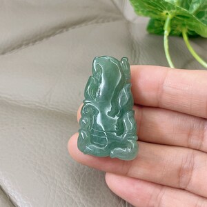 Fox Jadeite Necklace Nine-tailed Fox Jadeite Jade Pendant - Etsy
