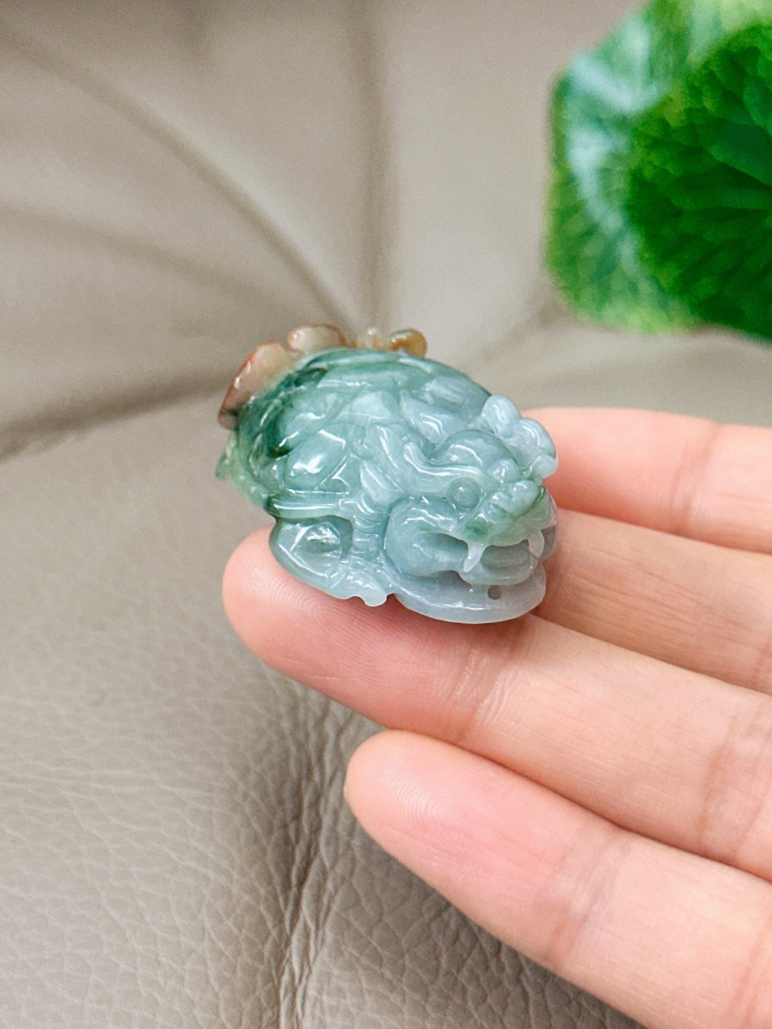Dargon Turtle Jade Pendant, Jade Dargon Turtle Necklace, Jadeite Jade ...