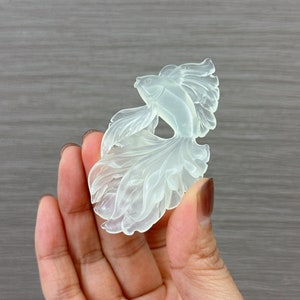 Betta Fish Pendant, Betta Fish Jade Necklace, Siamese Fighting Fish ...