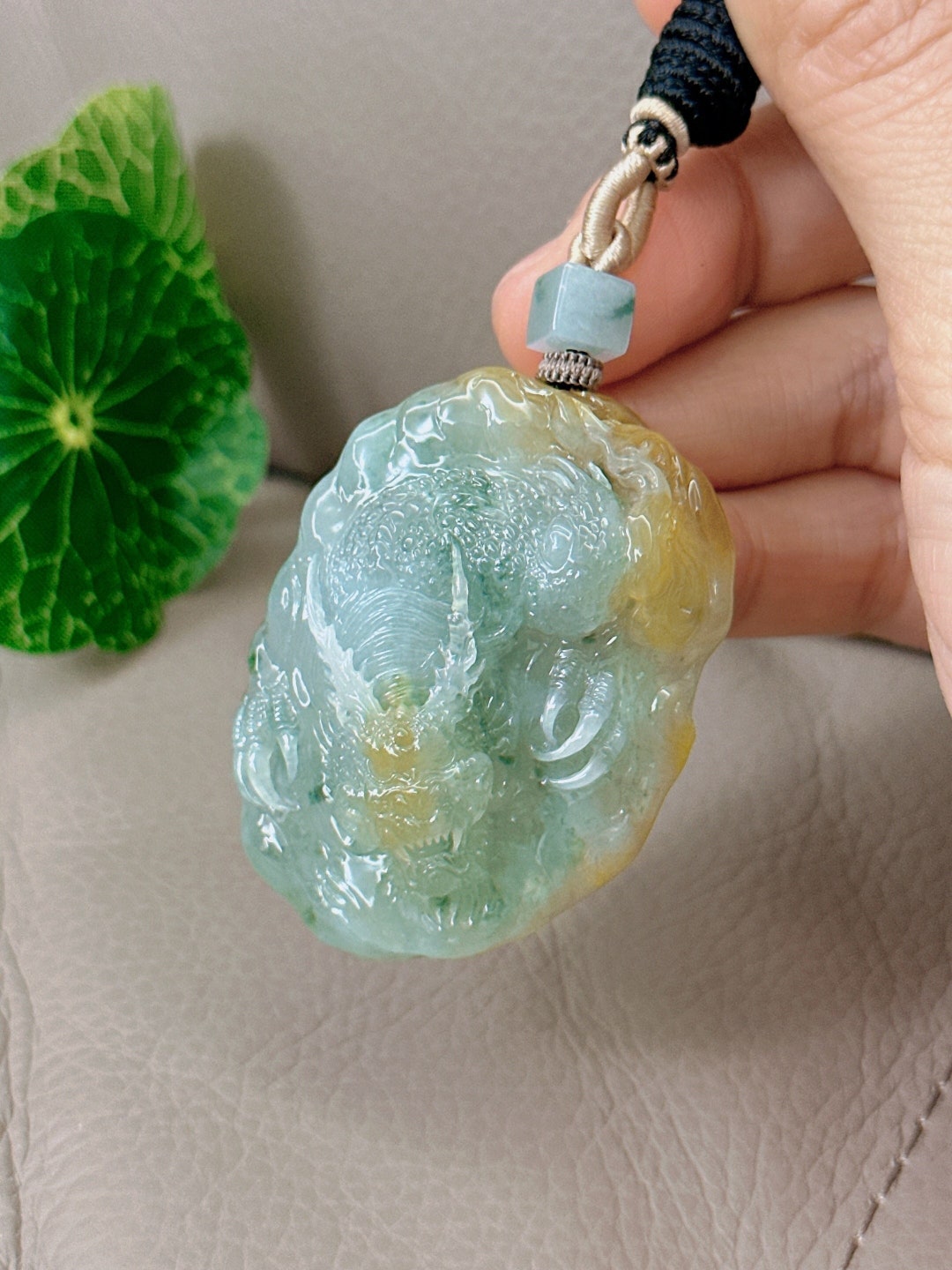 Chinese Dragon Jadeite Necklace, Dragon Jadeite Jade Pendant ...