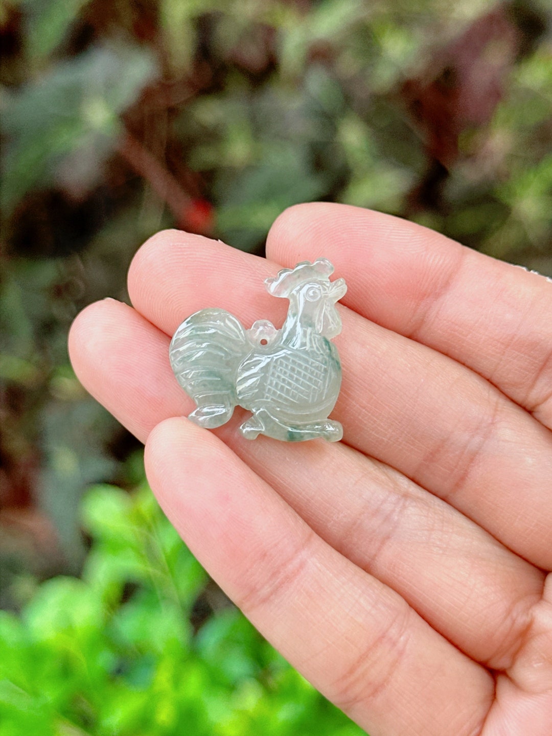 Rooster Jadeite Pendant, Small Size, 12生肖, Jade Rooster Pendant ...