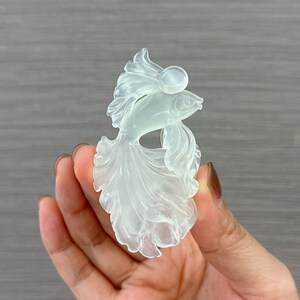 Betta Fish Pendant, Betta Fish Jade Necklace, Siamese Fighting Fish ...