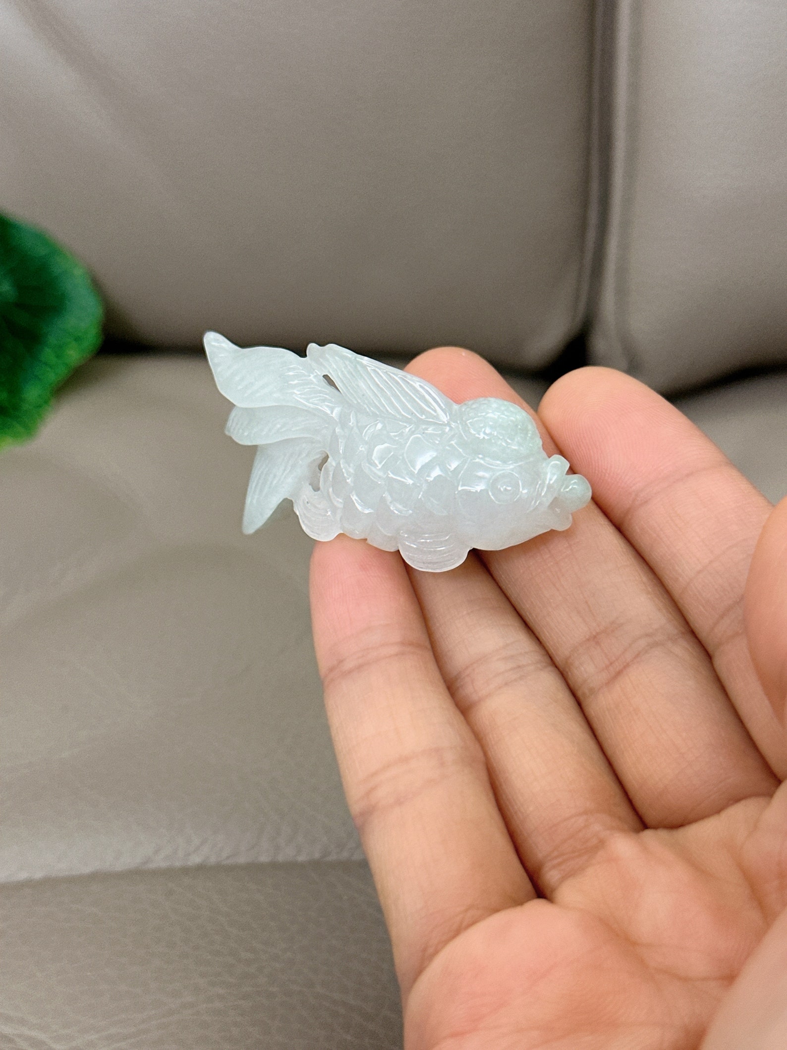 Burmese Jade Goldfish Pendant: Grade A Jadeite Necklace - Etsy