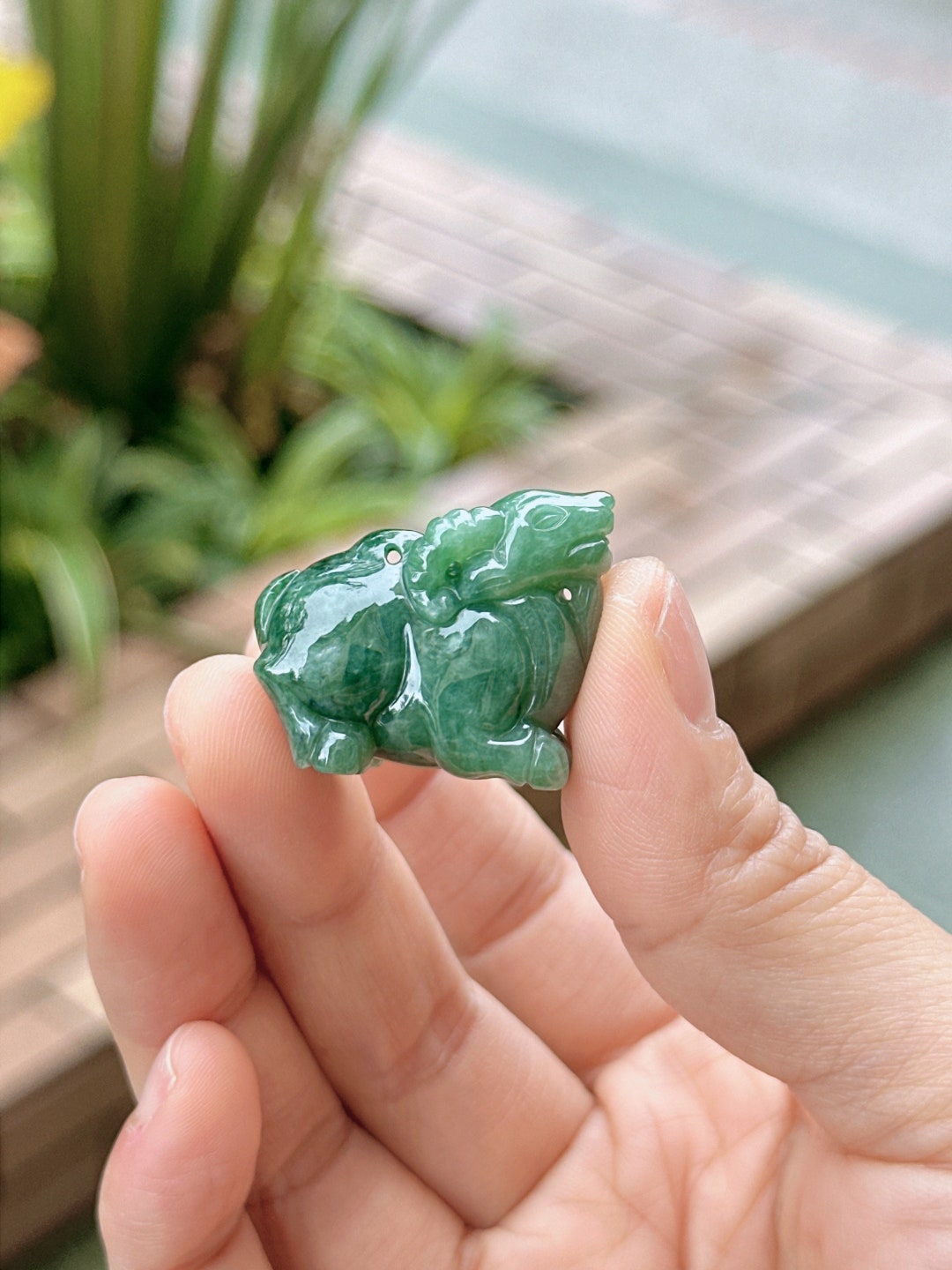Lucky Goat Jade Pendant, Jadeite Jade Pendant, Grade A Jade, Type A ...