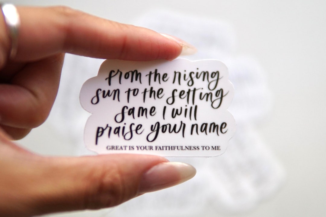 Promises Sticker Worship Sticker Christian Sticker - Etsy