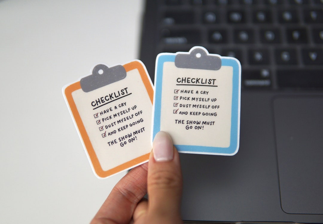 Checklist Sticker: Positive Affirmations, Mental Health Reminder - Etsy