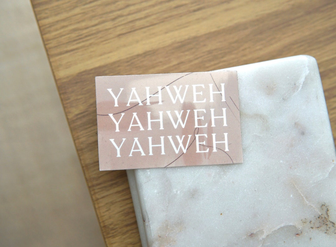 Yahweh Sticker | Christian Sticker | Faith Sticker - Etsy