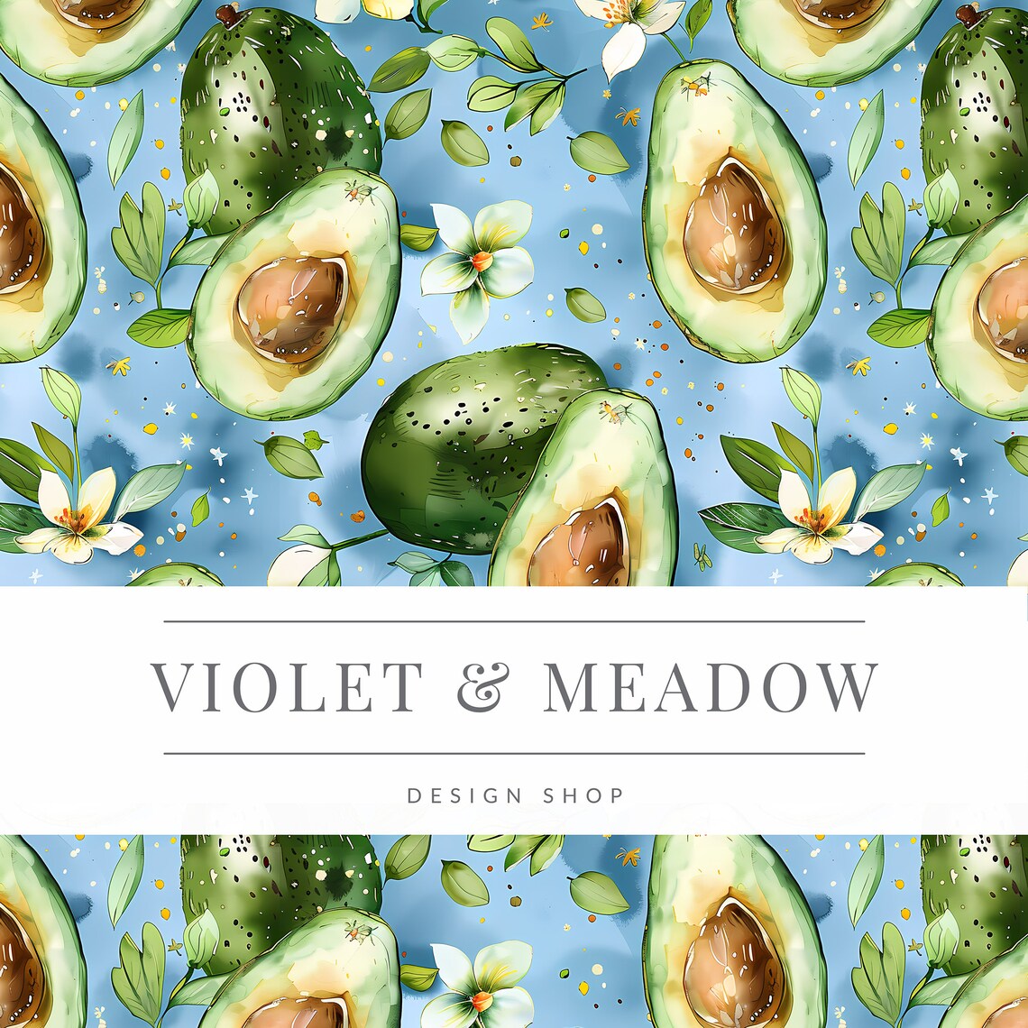 Avocado Seamless | Seamless Fruit | Cute Seamless Repeat Pattern ...
