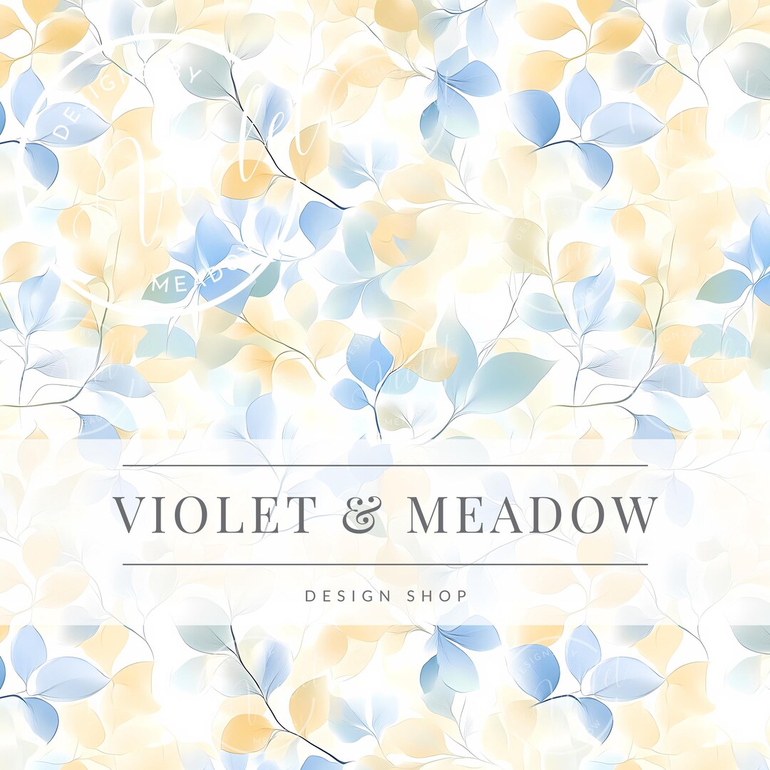 Shabby Chic Vine Flowers Seamless Pattern, Soft Pastel Watercolor ...