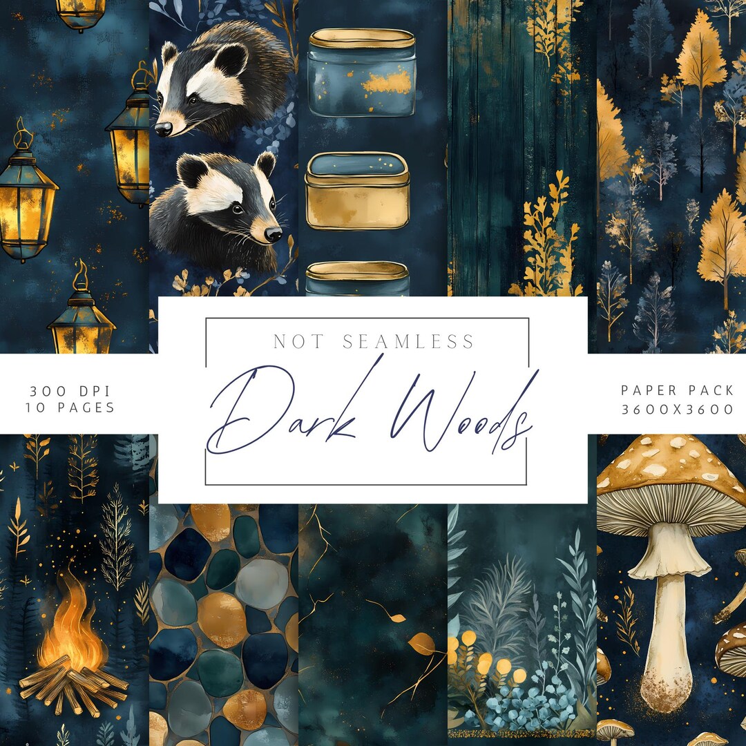 Woodland Cottagecoree Paper Pack | Camping Papers | Woodland Paper Pack ...