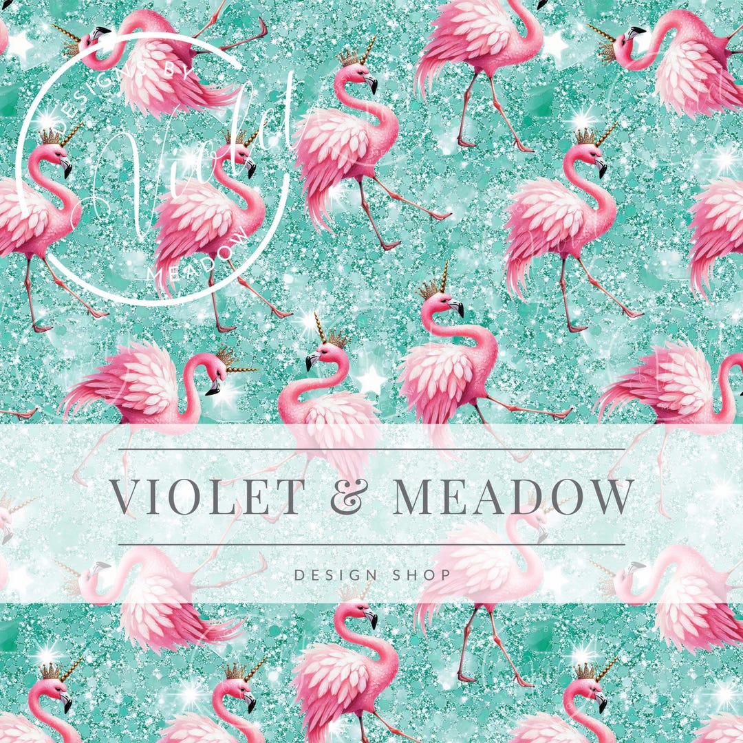 Seamless Flamingo Pattern | Wildflowers Flowers | Seamless Repeat ...