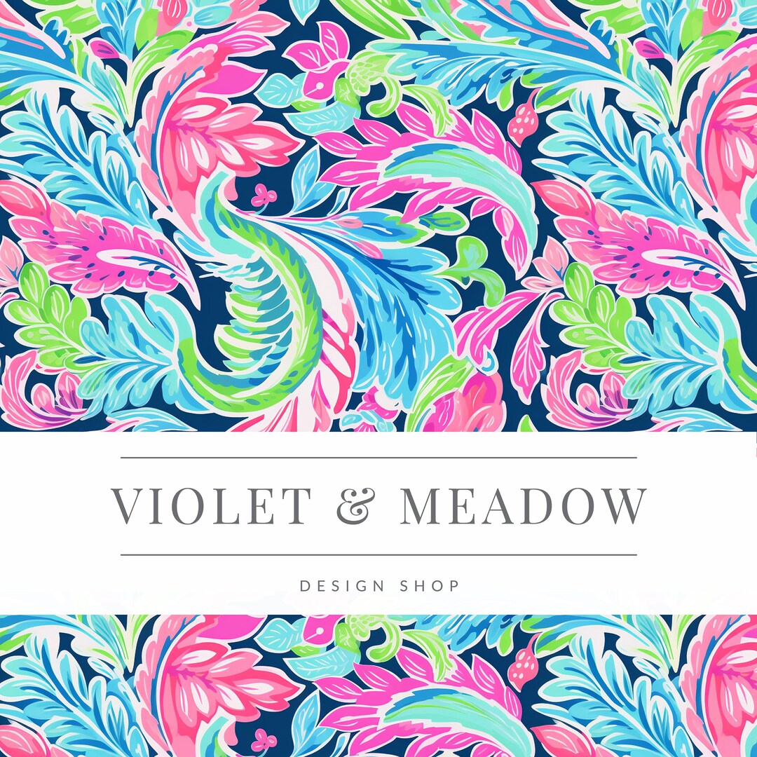 Preppy, Neon Bright, Rainbow Summer Watercolor Seamless Pattern, Preppy ...