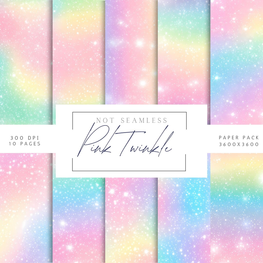 Pink Glitter Digital Paper | Printable Scrapbook Paper | Pink Glitter ...