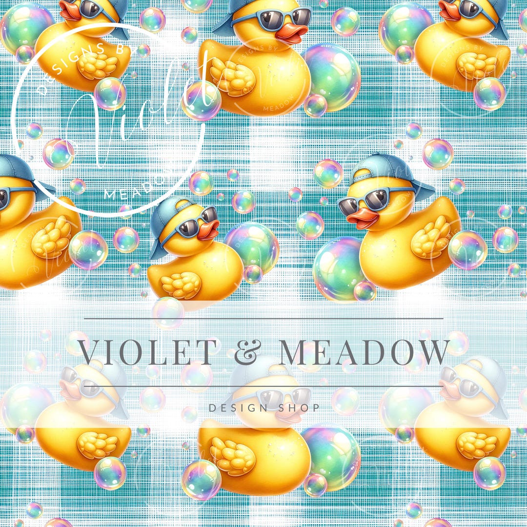 Seamless Rubber Ducks | Duck Seamless Repeat Pattern Printable ...