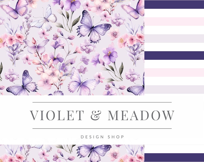 Purple Butterflies | Butterfly | Cute Seamless Repeat Pattern ...
