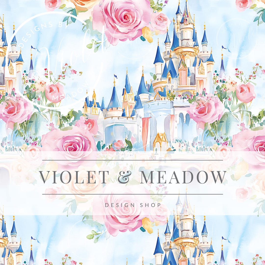 Castle Seamless Pattern | Floral Flower Seamless Repeat Pattern ...