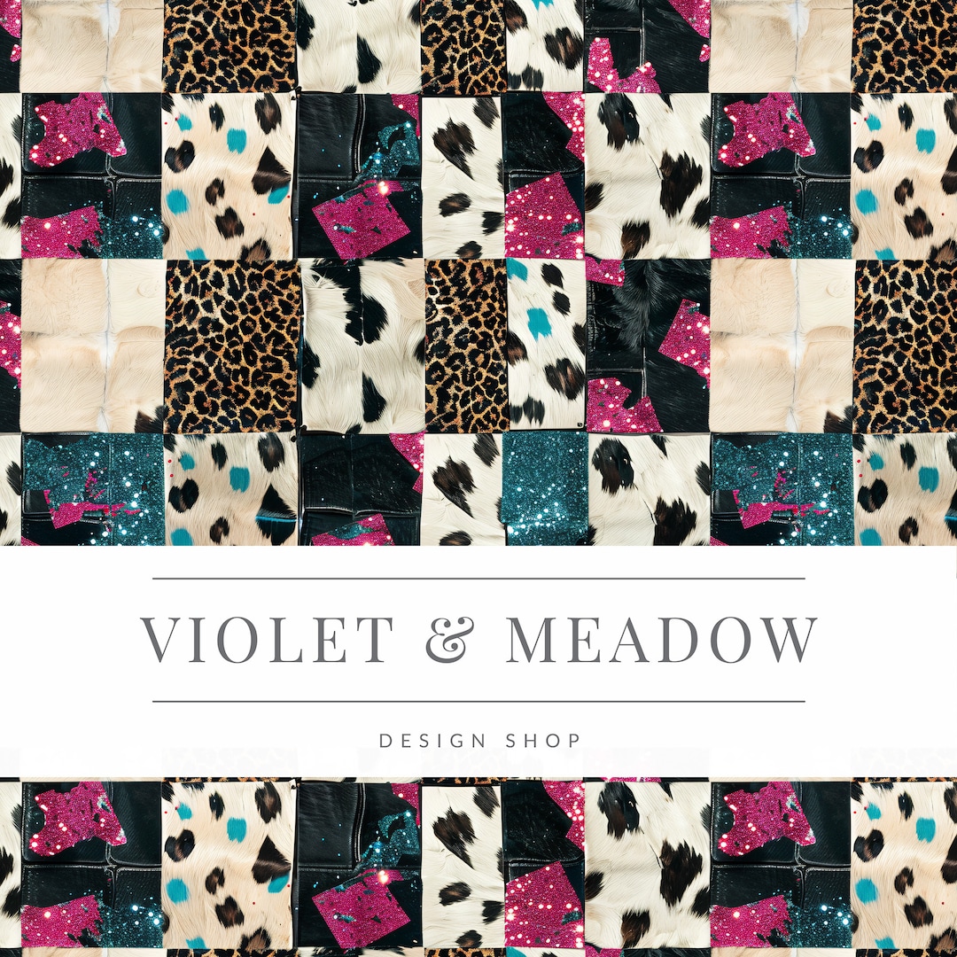 Preppy Cowgirl Patchwork Seamless | Farm Quilt Seamless Pattern ...