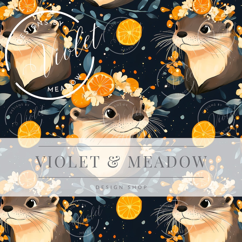 Otter Fabric - Etsy
