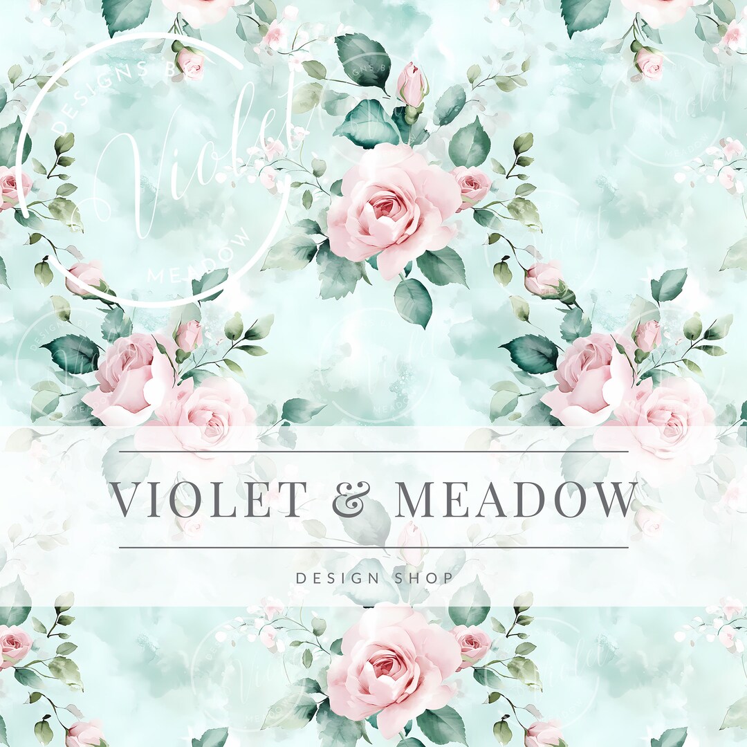 Vintage Pastel Flowers | Flower | Cute Seamless Repeat Pattern ...