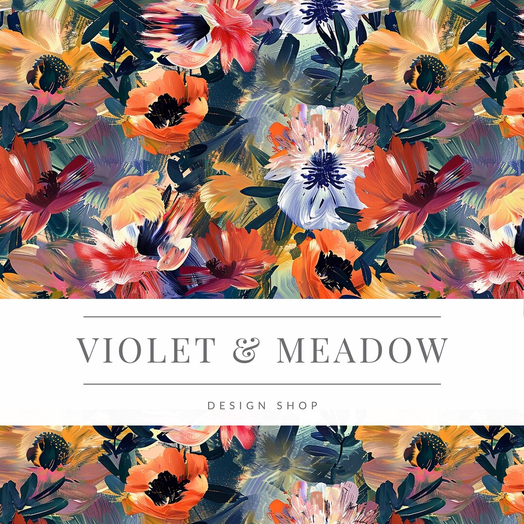 Fall Autumn Flower Pattern, Seamless Repeating File, Cottagcore ...