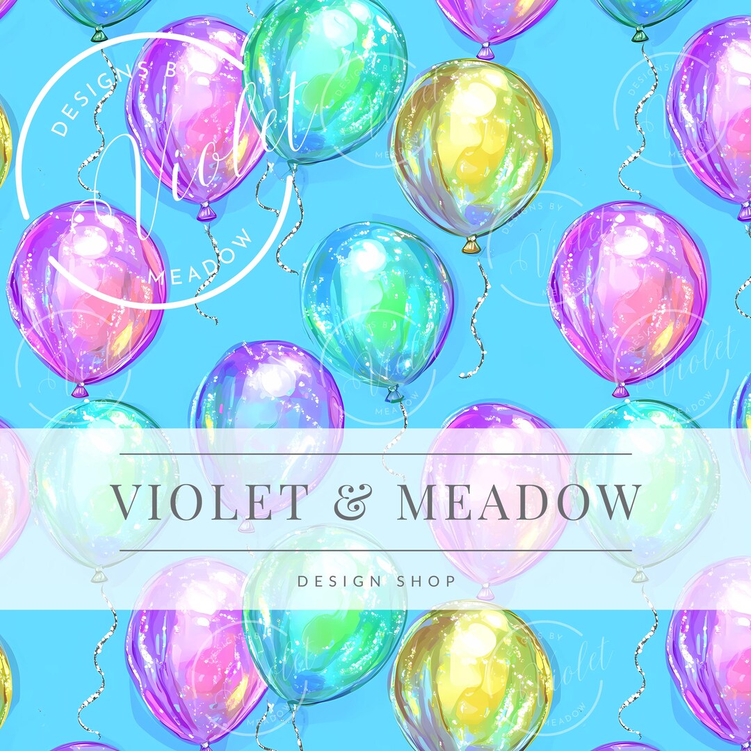 Seamless Balloon Pattern Background,beaded Pattern, Seamless Watercolor ...