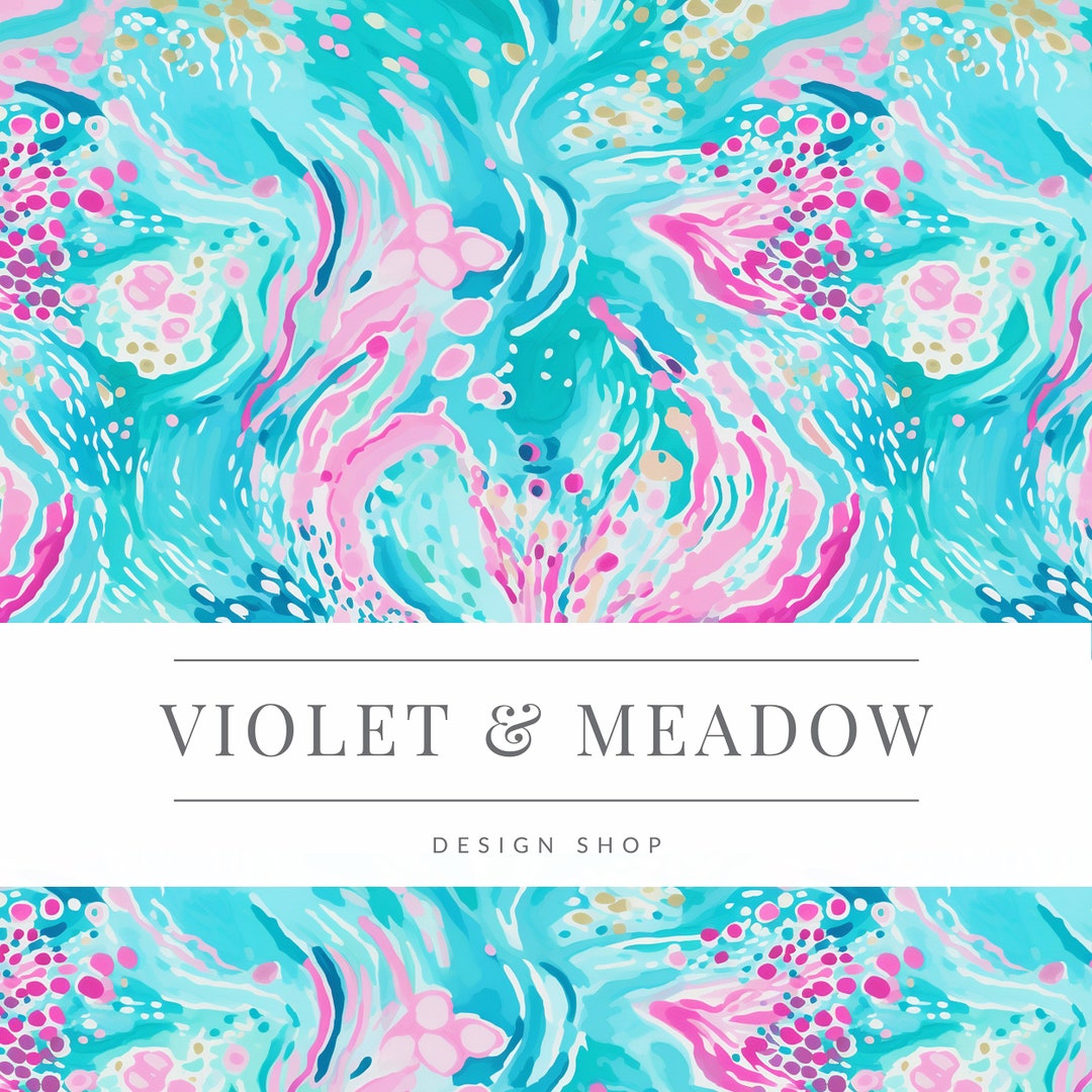 Preppy Coral Reef Seamless Pattern, Preppy Flowers, Bright Florals ...