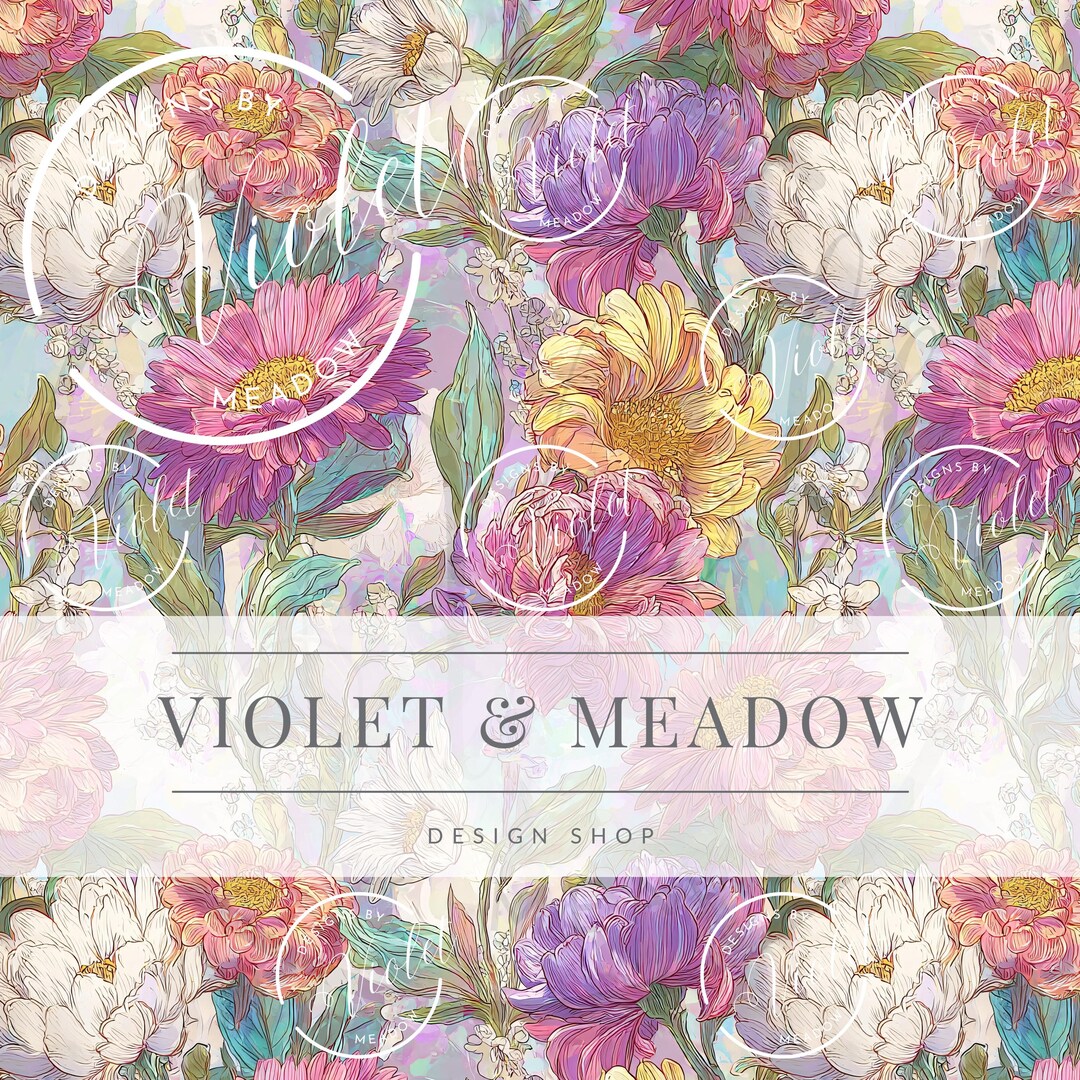 Floral Seamless Pattern | Boho Floral Seamless Repeat Pattern ...