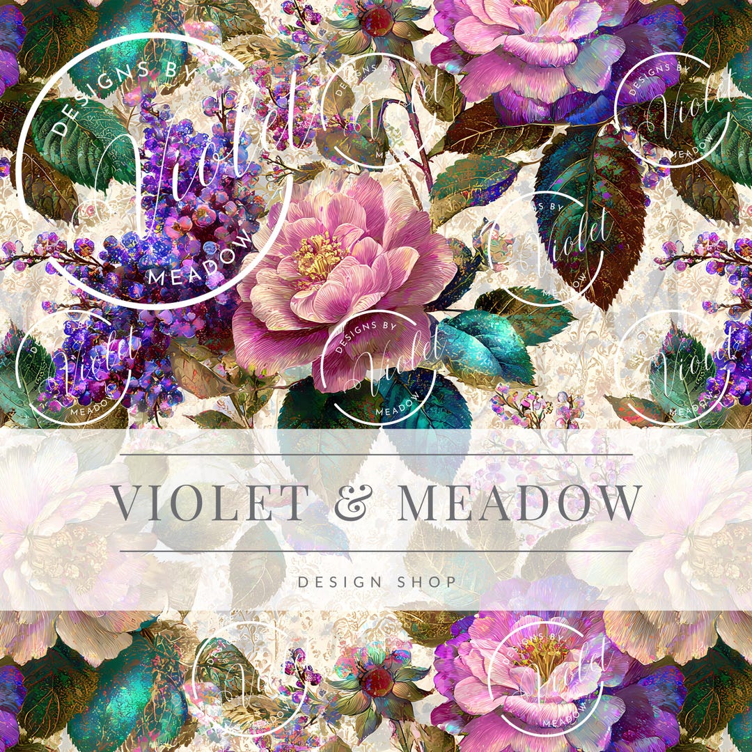 Floral Seamless Pattern | Boho Floral Seamless Repeat Pattern ...