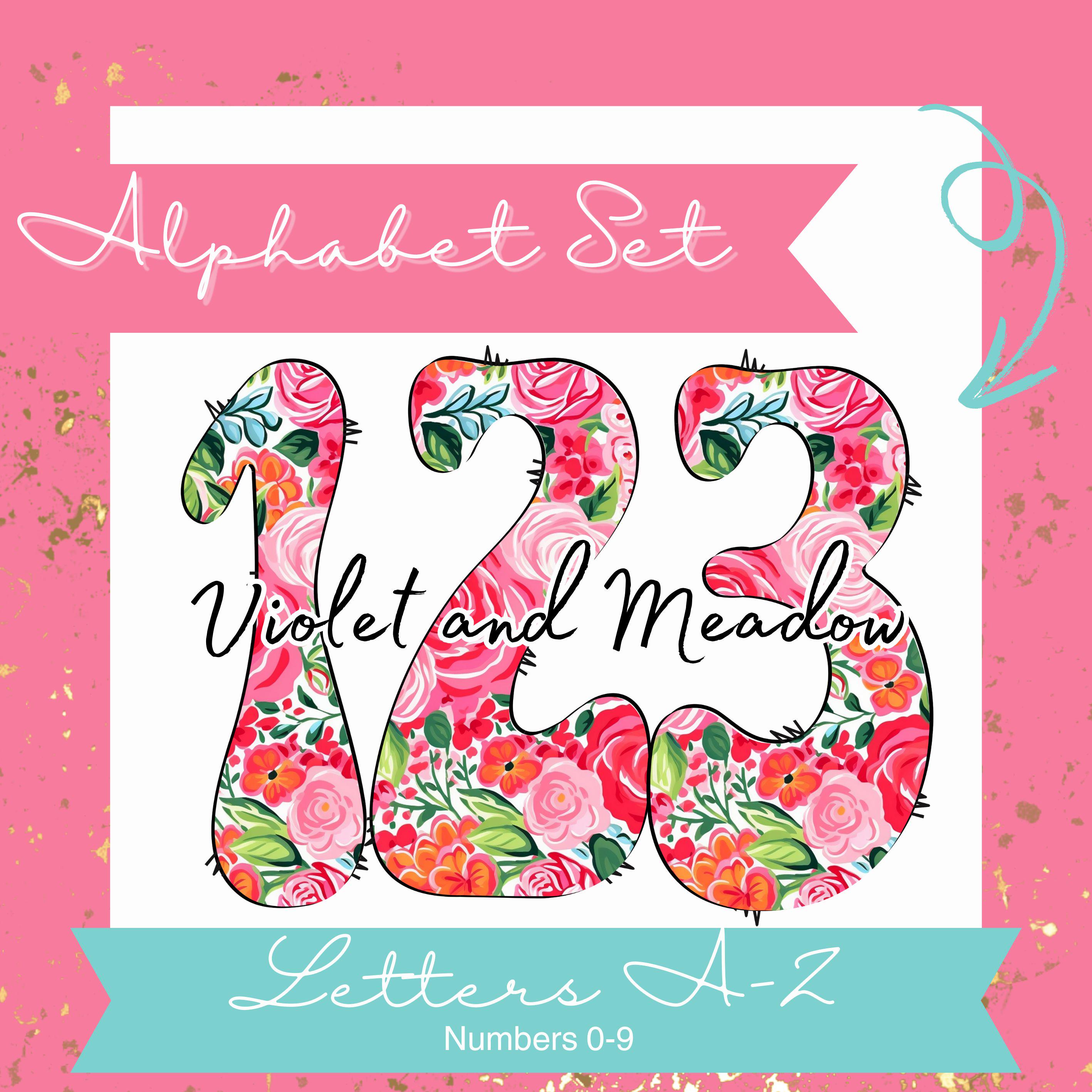 Floral Alphabet PNG, Paisley Doodle Letters, Bright Rainbow Alpha ...